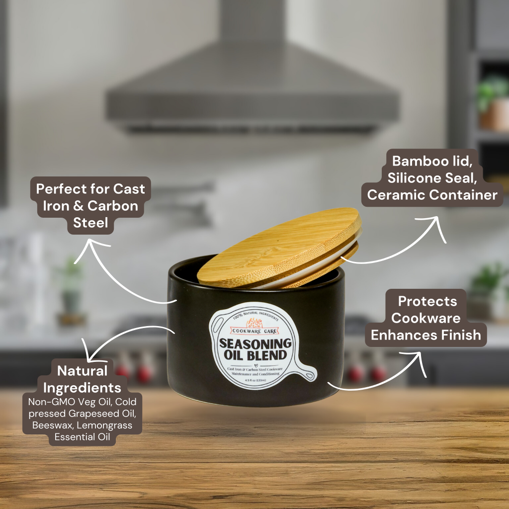 Cast Iron & Carbon Steel Cookware Seasoning Solutions – Cookware Care